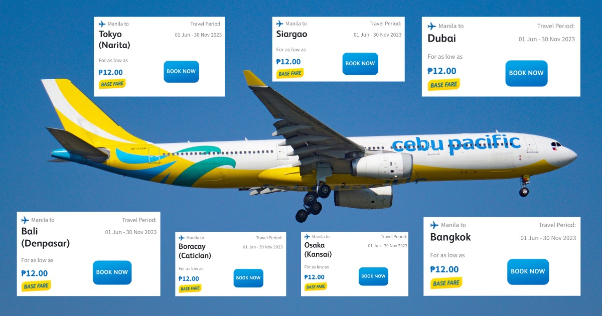 Cebu Pacific offers flights for as low as P12 until Dec. 14 • PhilSTAR Life